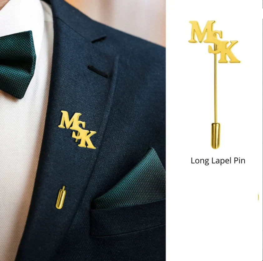 Custom Name Brooch Long lapel Pin | Buy Online in India | Good Objects