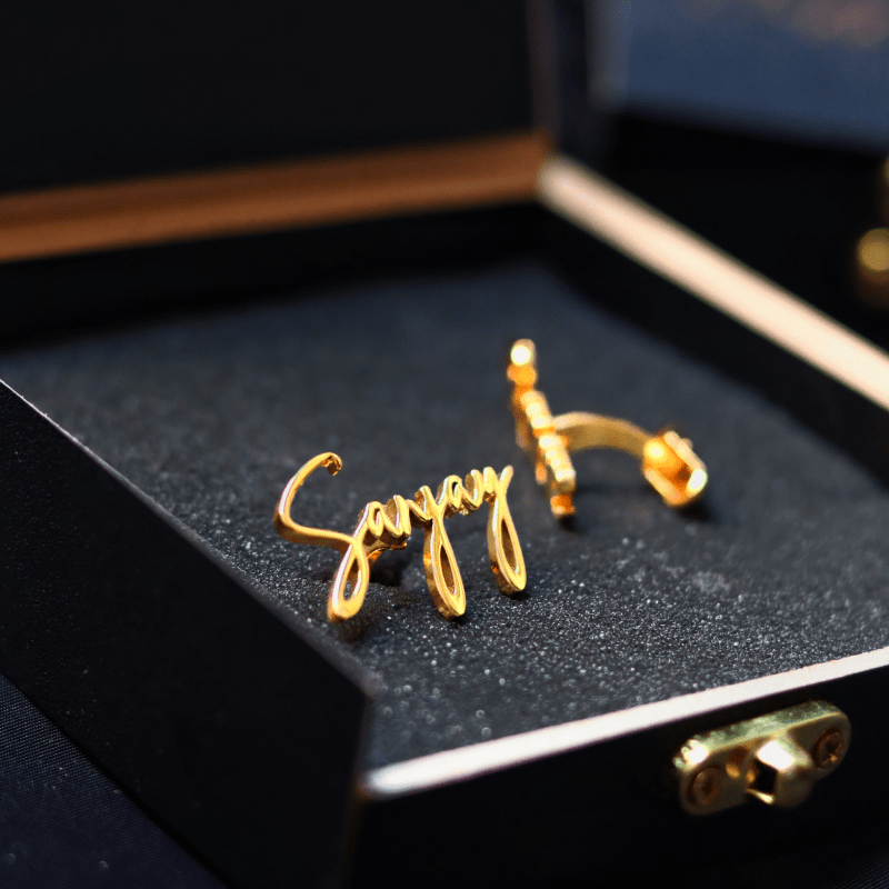 Buy Personalized Cufflinks – Initials, Name, Wedding Gift, Anniversary ...